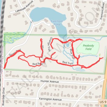 Peabody Preserve Outdoor Classroom trails: trail, distance, elevation ...