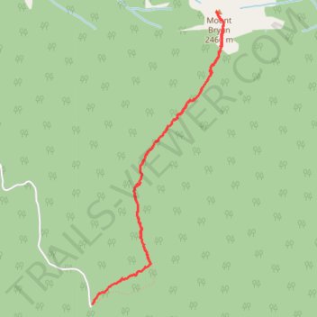 Mount Bryan trail: trail, distance, elevation, map, profile and GPS track